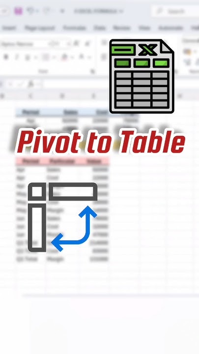 Why You Should Convert Your Pivot Table to a Normal Excel Table - YouTube
