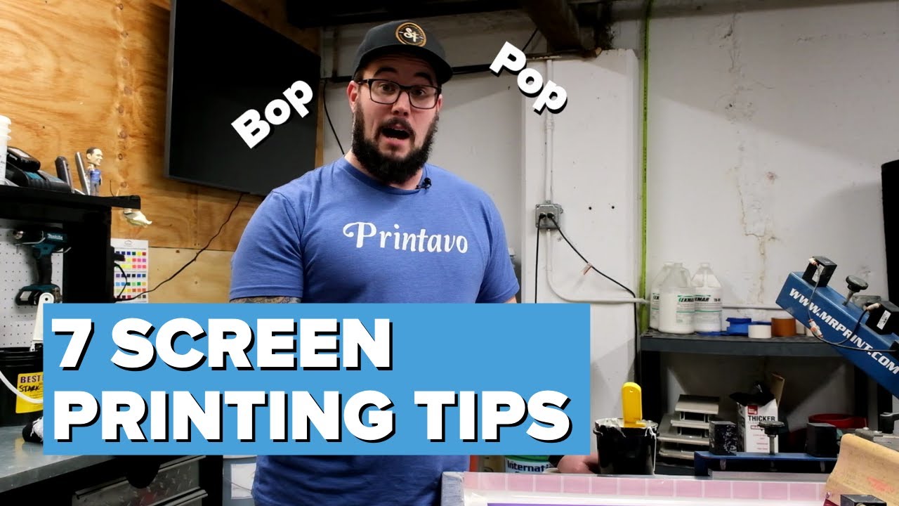 7 Screen Printing Tips for Your Shop - YouTube