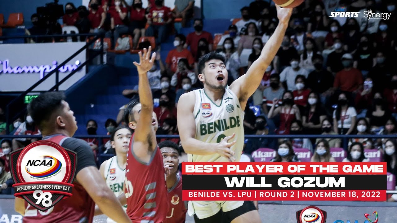 NCAA Season 98 | Best Player: Will Gozum (Benilde vs LPU) | Men's Basketball Tournament Round 2 ...