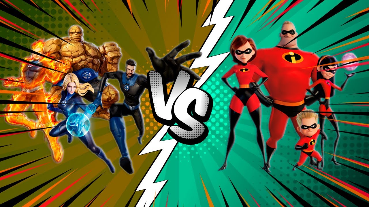 Fantastic Four VS The Incredibles Sprite Animation - YouTube