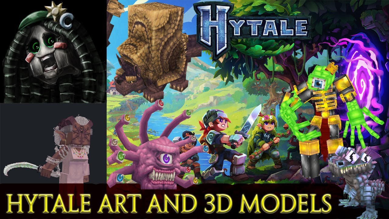 HYTALE ART and 3D Models Showcase - Hytale Modding @SmithyMC