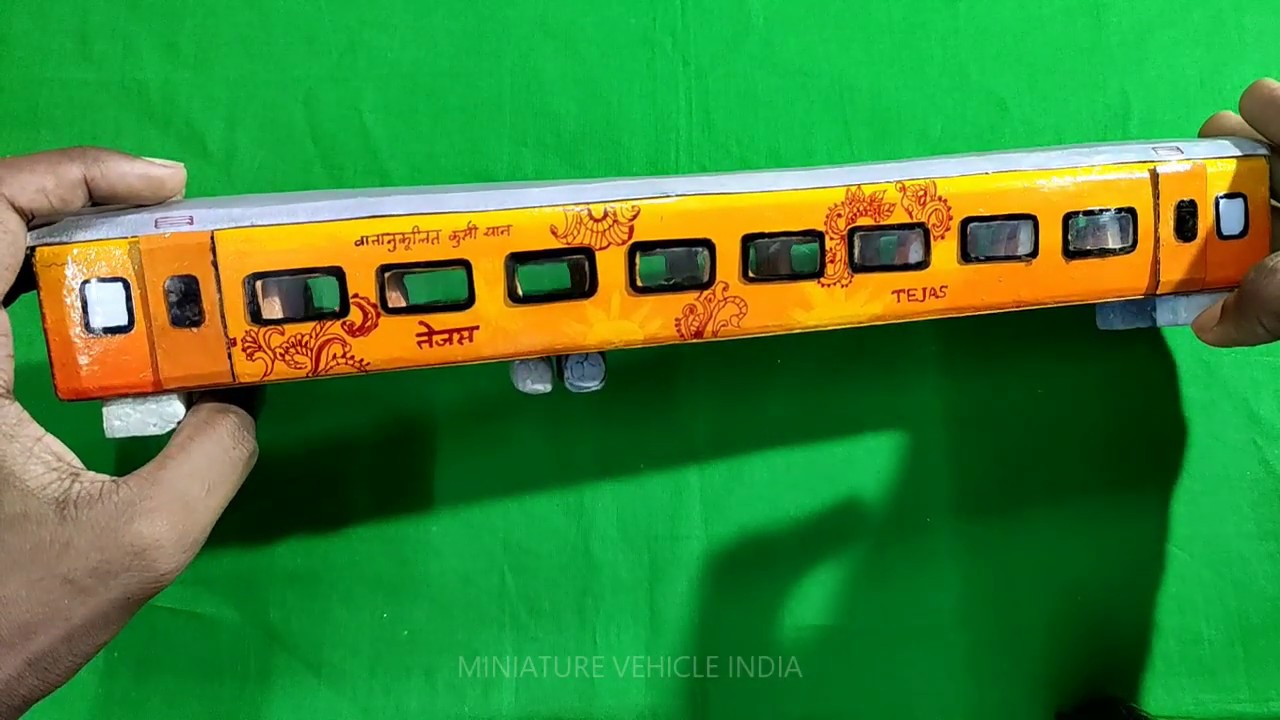 Homemade Tejas Express Coach | How To Make Train At Home | Using ...