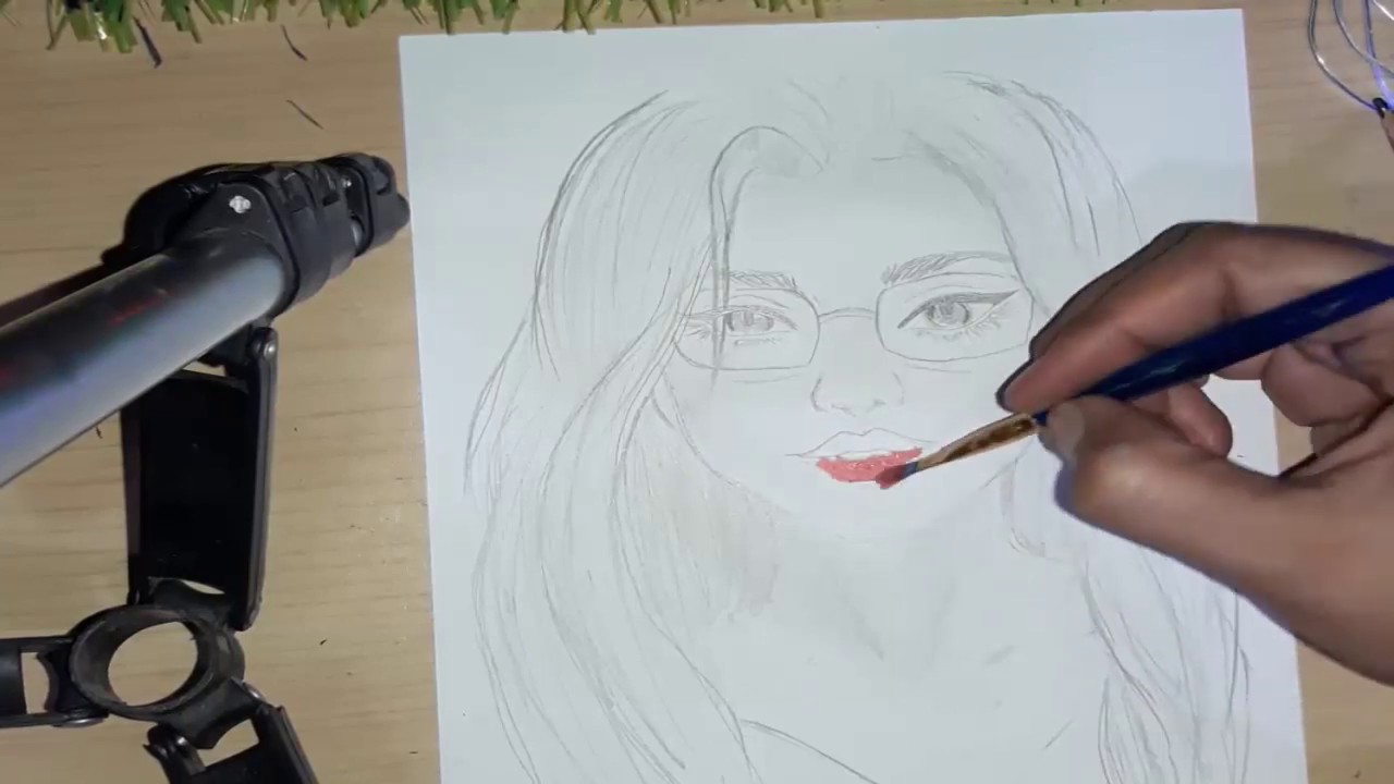 FACE SKETCH - SKETSA WAJAH PALING MUDAH - YouTube