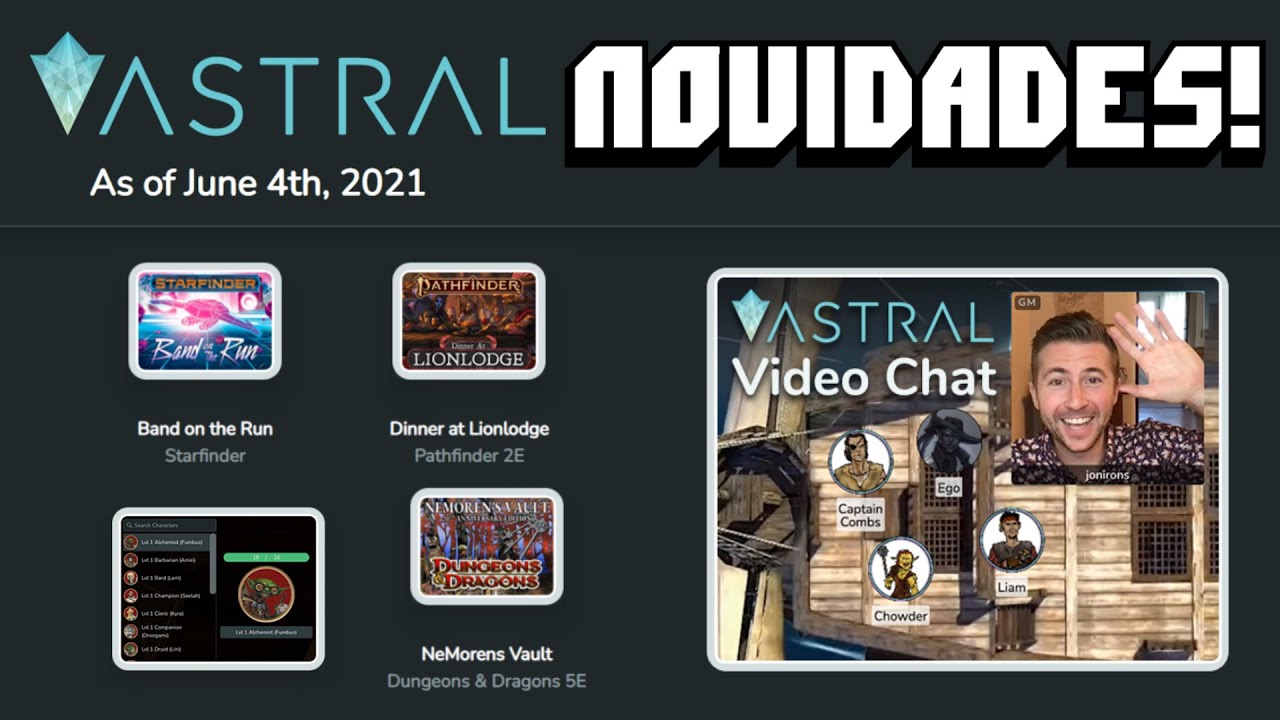 Atualizações do Astral Tabletop 04-06-2021 - YouTube