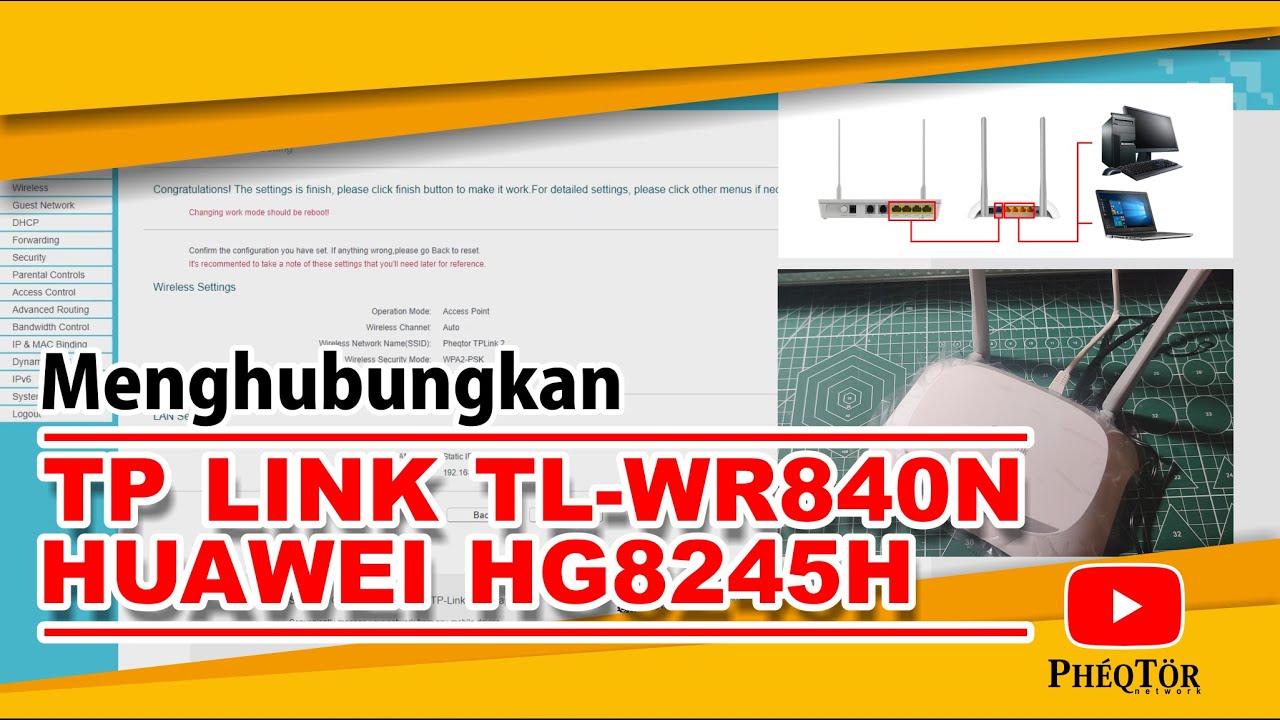 Menghubungkan TP Link TL-WR840N sebagai Access Point dengan router ...