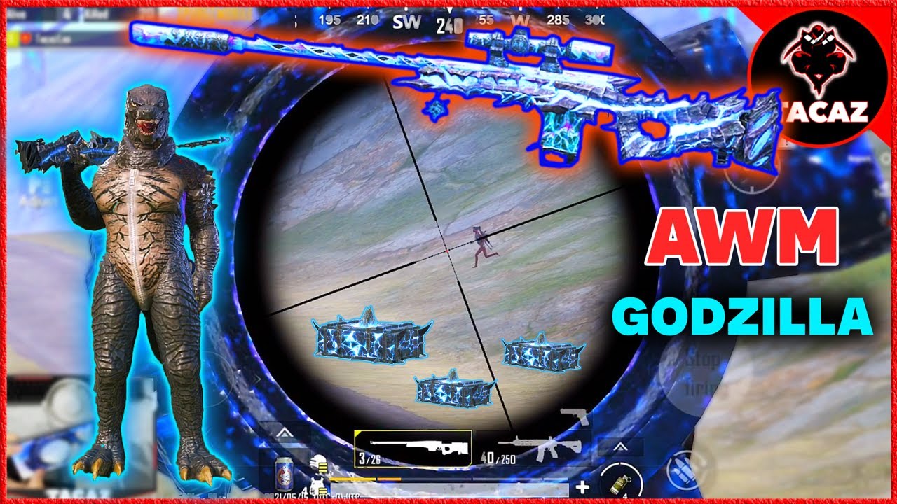 My First Gameplay With GODZILLA AWM | PUBG MOBILE - YouTube