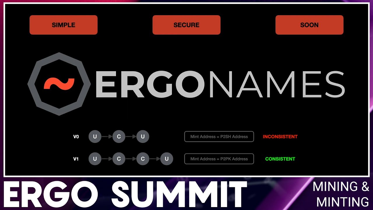 Ergo Names | Ergo Summit - Mining & Minting - YouTube