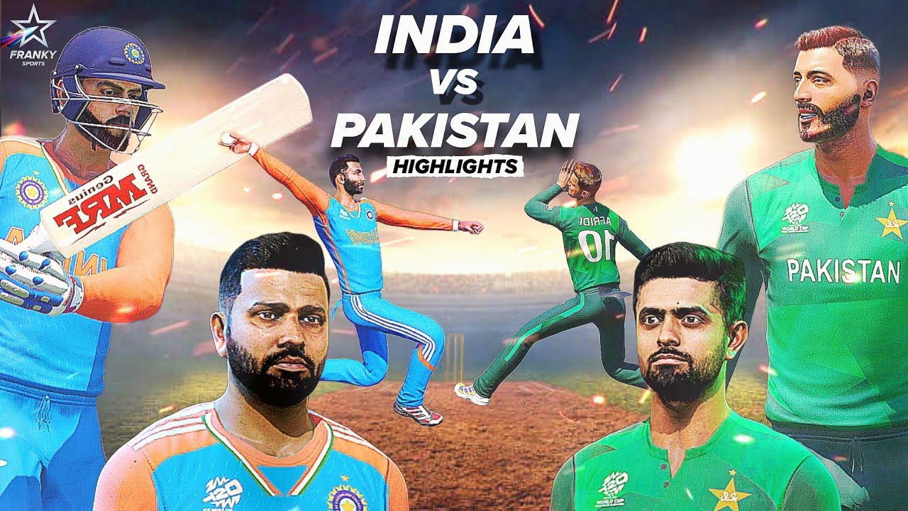 INDIA VS PAKISTAN HIGHLIGHTS || T20 WC 2024 || CRICKET 24 - YouTube