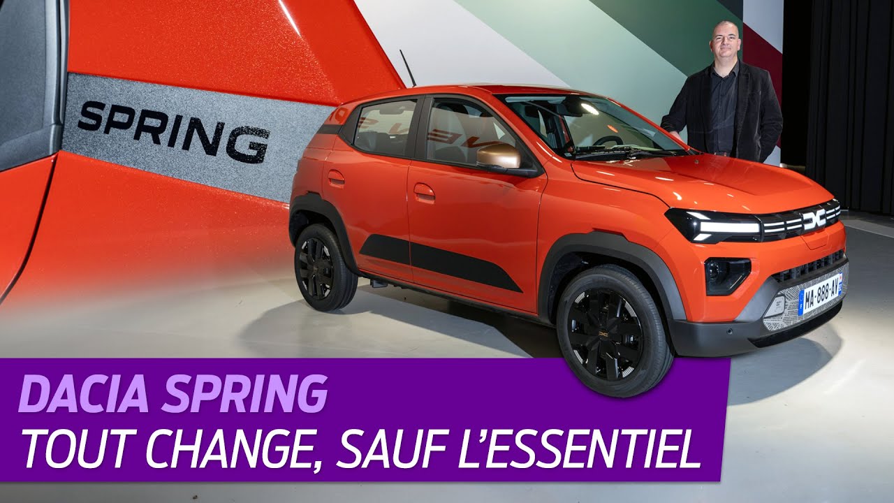 DACIA SPRING restylée (2024). Tout ce qui change sur la moins chère des ...