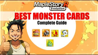 Maplestory R Evolution - Best Monster Cards Complete Guide | Doovi