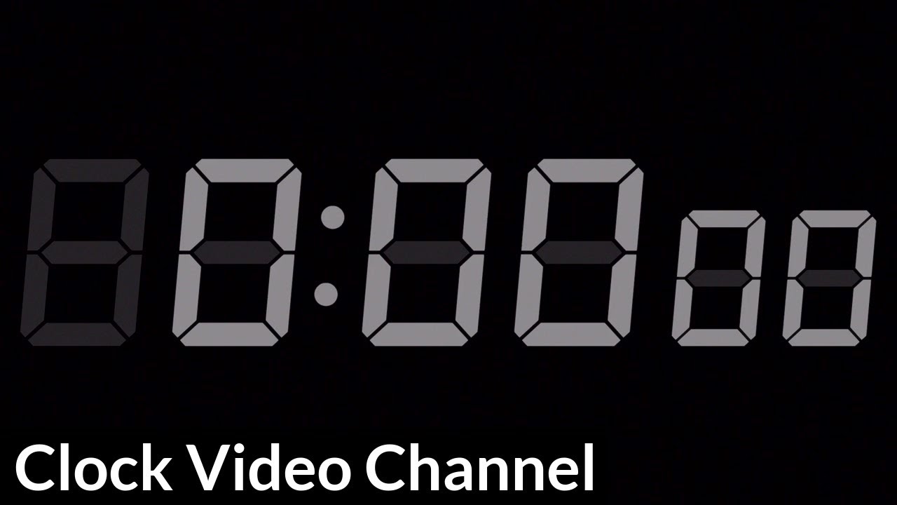 24 Hour Clock - Digital Watch Black #1 - YouTube