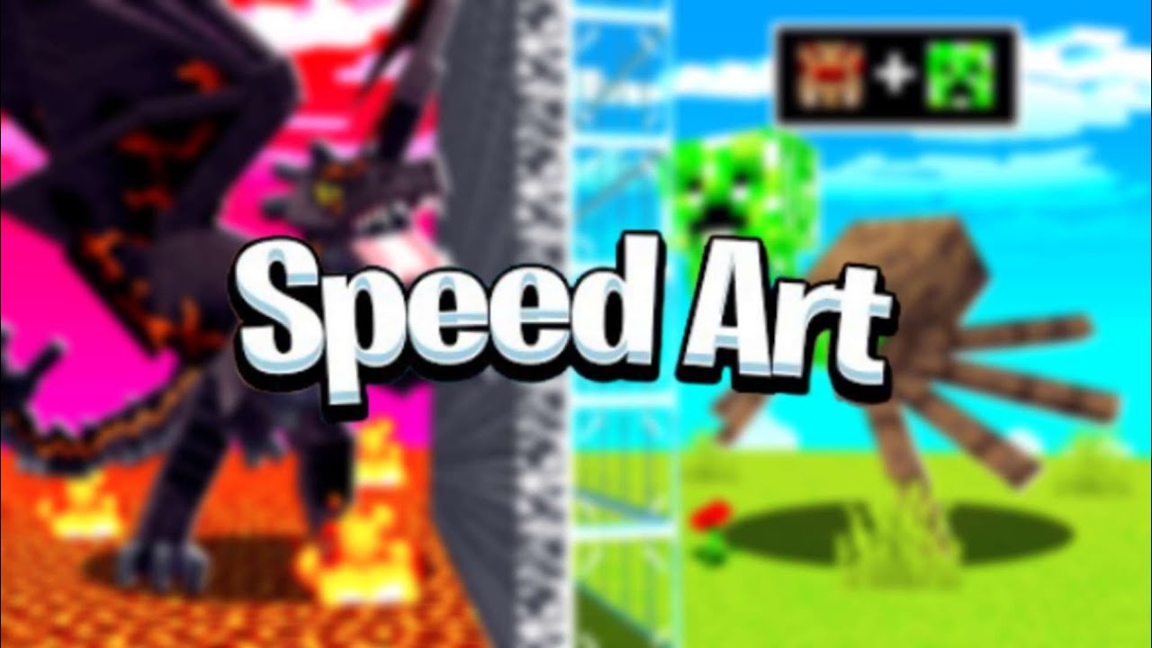 🎨 MINECRAFT 2D THUMBNAIL - SPEEDART 🎨 - YouTube