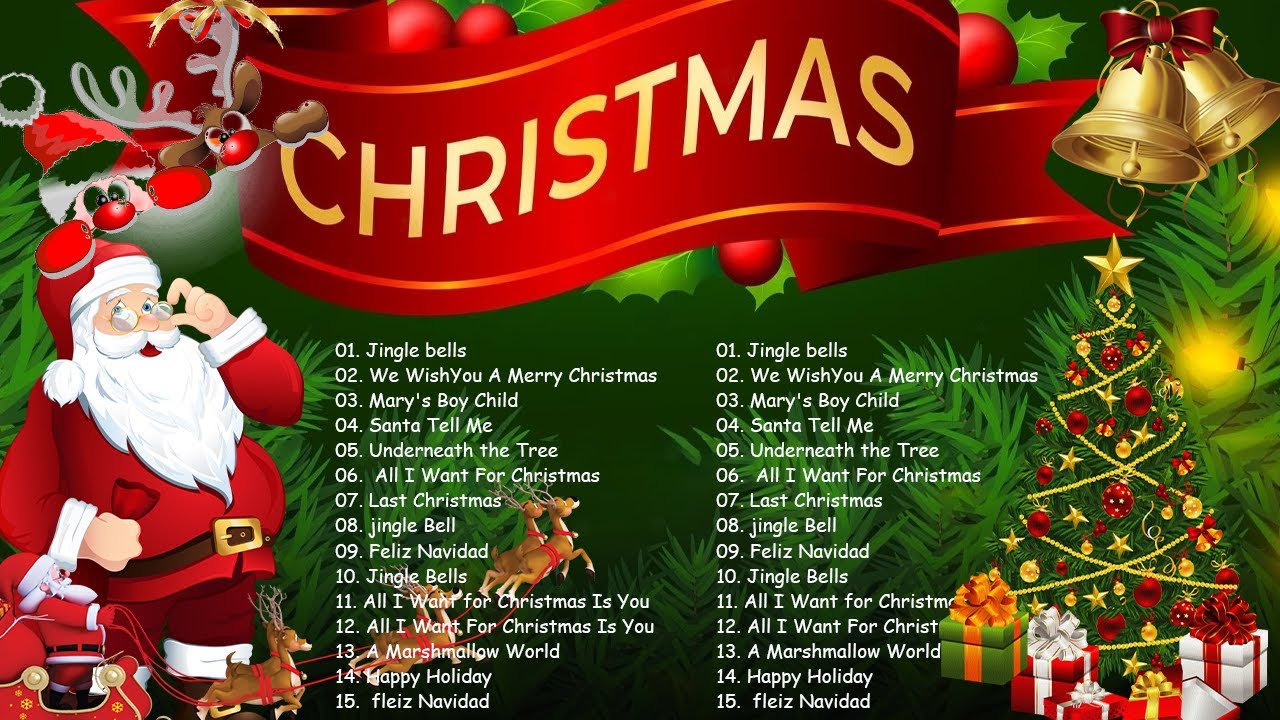 Non Stop Christmas Songs Medley 🎅🎄🎁 Top 20 English Christmas Songs Of ...