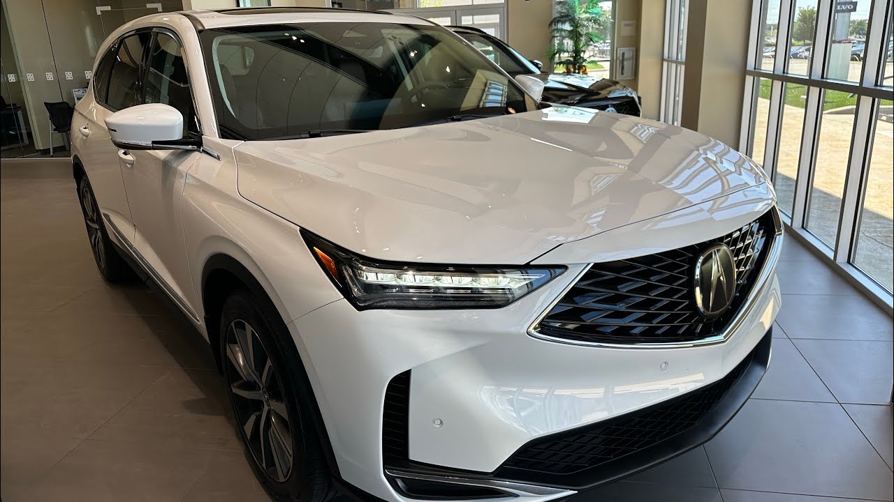 Platinum White 2025 Acura MDX Tech Walkaround - YouTube