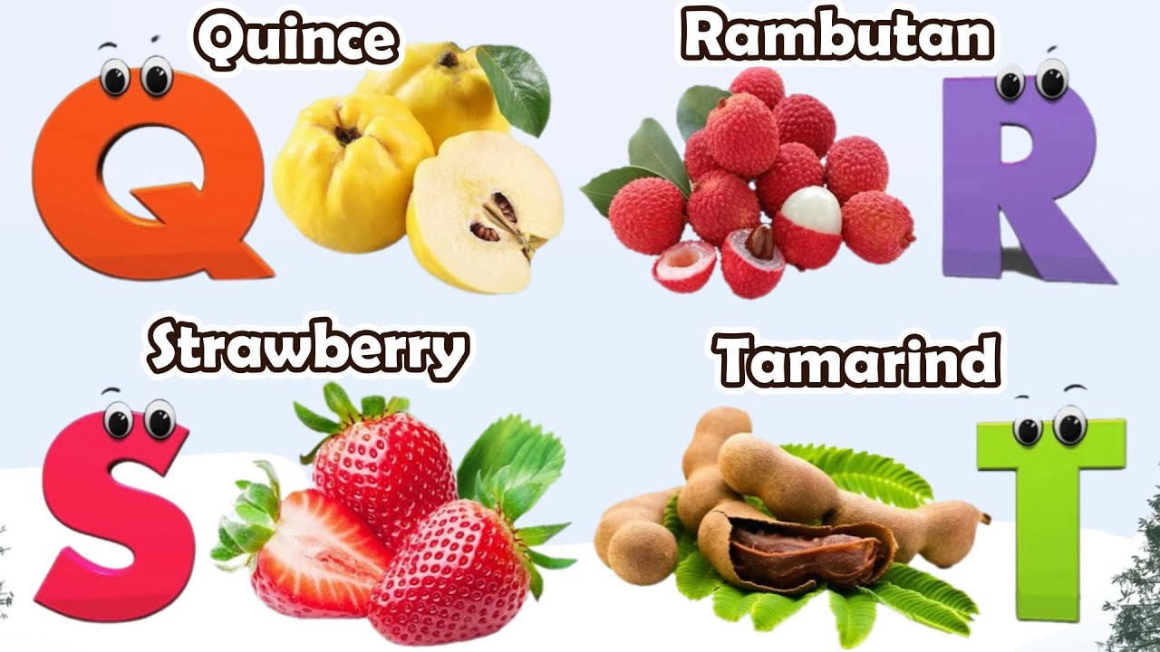 Fruits Alphabet song for Children | Fruit ABC Song | Phonics for Kids ...
