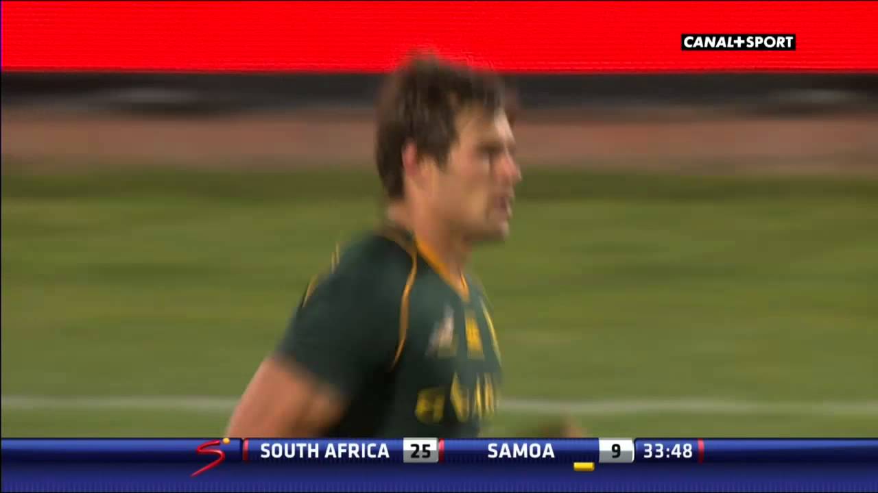 Le 3ème essai en 4 sélections pour JJ Engelbrecht - YouTube