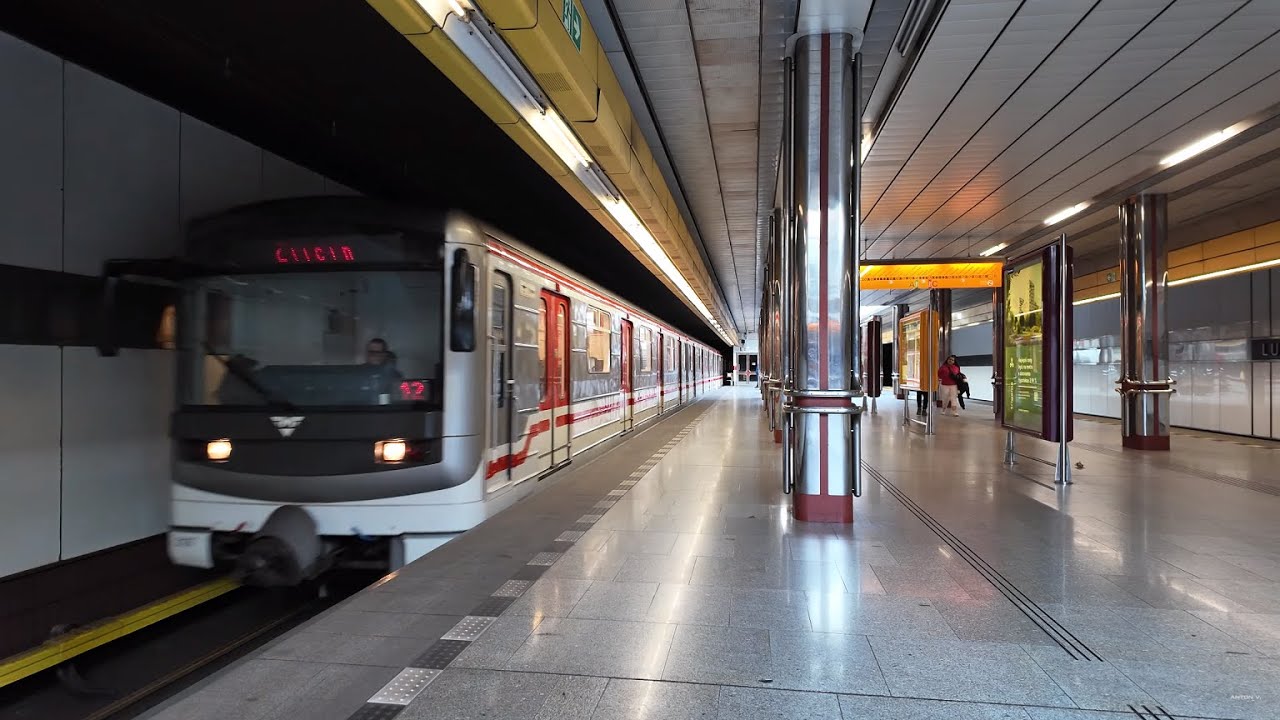 Czech Republic, Prague, Metro ride from Lužiny to Luka - YouTube