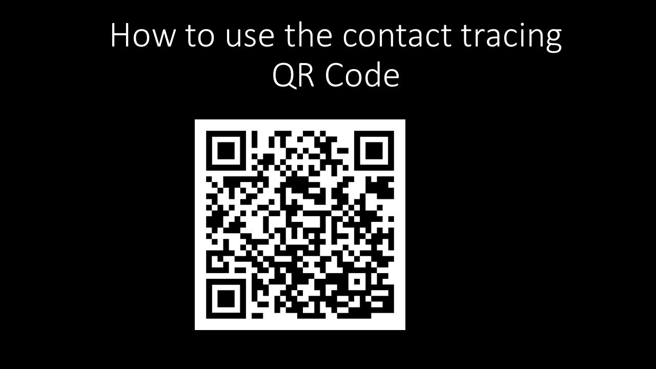 How to use a QR Code for COVID-19 Contact tracing - YouTube