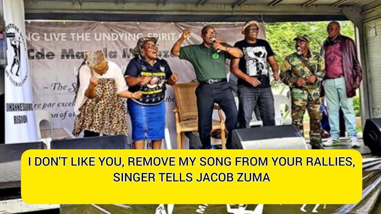 I DON'T LIKE YOU, REMOVE MY SONG FROM YOUR RALLIES, SINGER TELLS JACOB ...