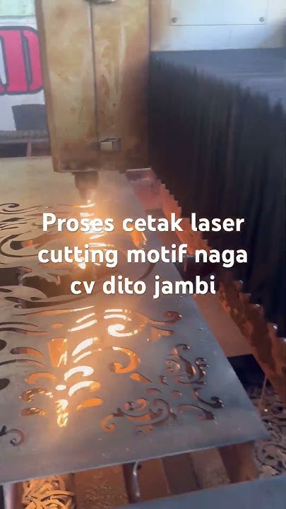 Laser cutting jambi plat motif naga dragon cv dito #lasercutting - YouTube