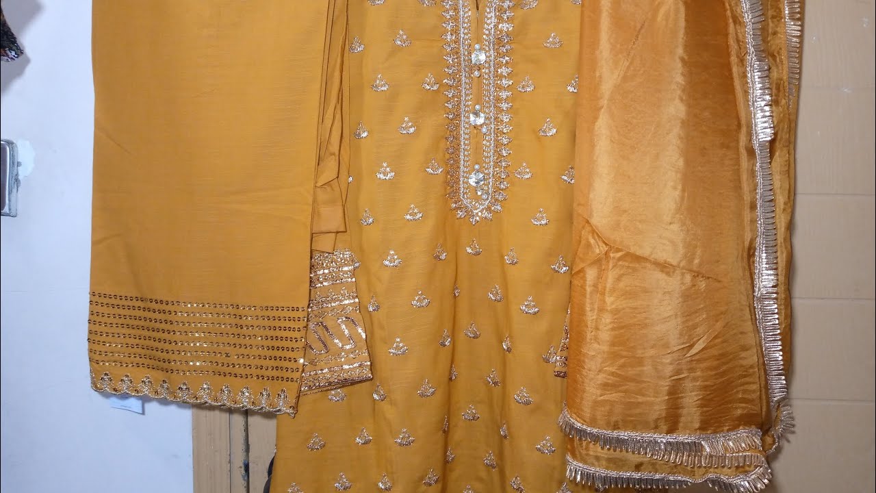 mehndi dresses ideas| unique design with goti | designing2023 - YouTube