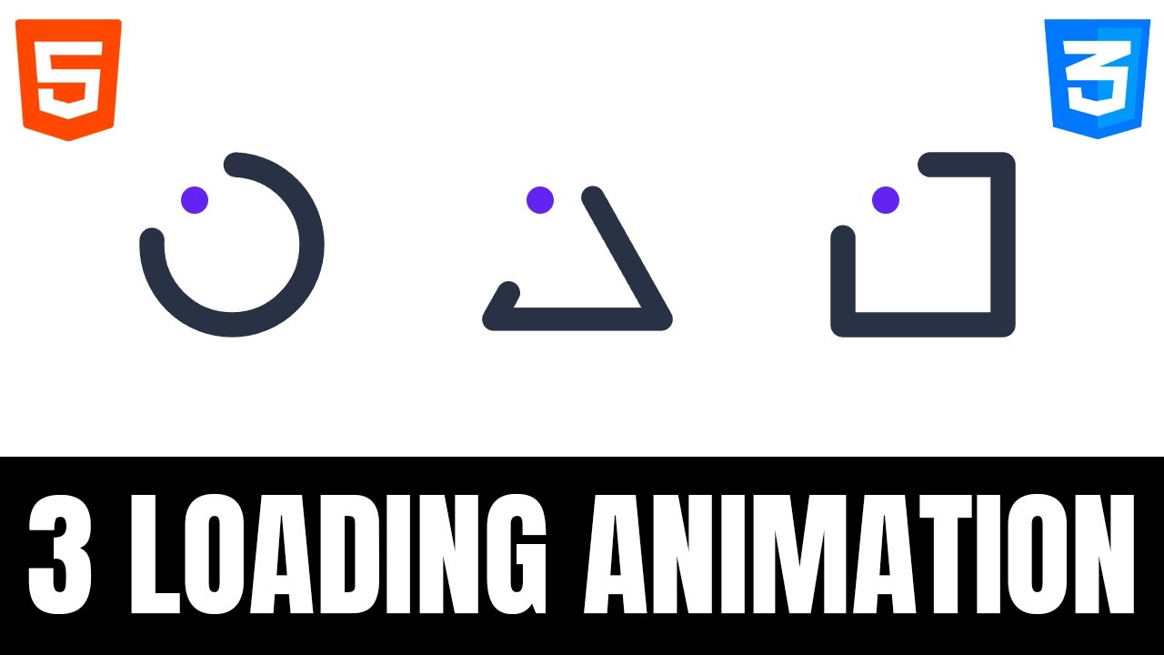 3 Loading Animation Usando Css And Html Youtube 6431