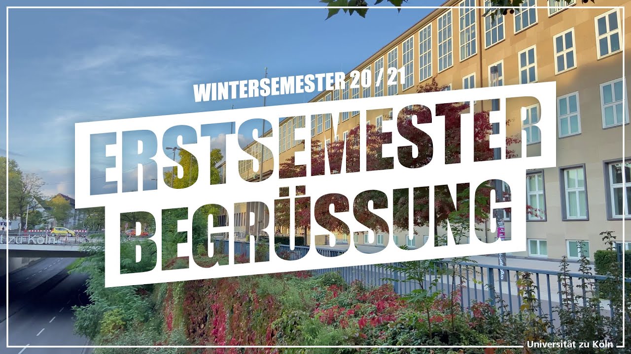 Erstsemesterbegrüßung Wintersemester 2020/21 - YouTube