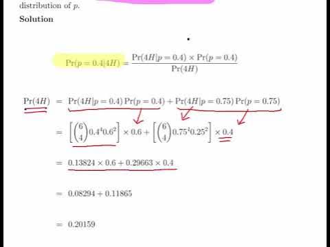 Calculation of a Posterior Distribution - Introductory Bayesian ...