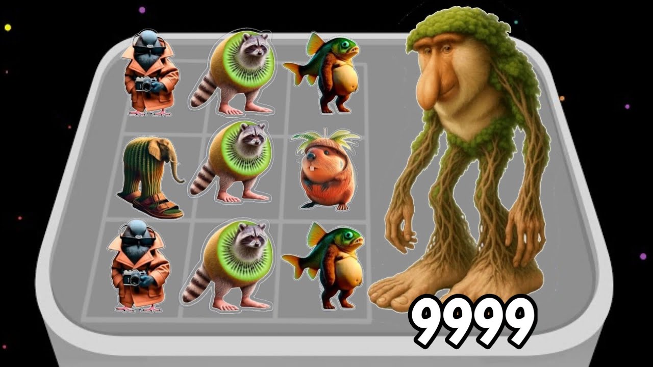 Italian Animal On Moon - Brainrot Evolution Merge Max Level Gameplay ...