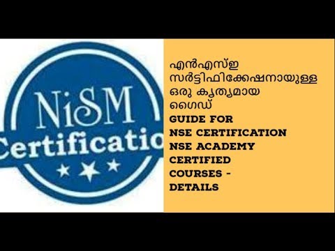 A Definite Guide for NSE Certification/NSE Academy Certified Courses ...