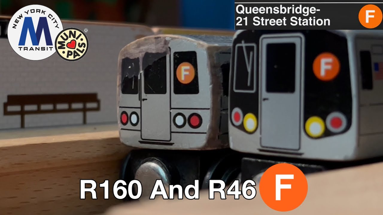 Munipals: R46 & R160 F trains in 21 street Queensbridge - YouTube