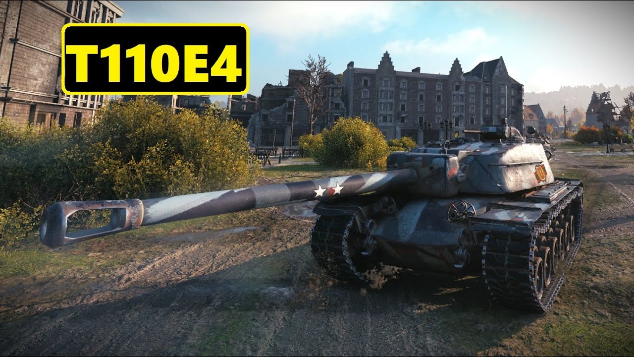 T110E4. 11.8k dmg, 7 kills. World of Tanks Top Replays. - YouTube