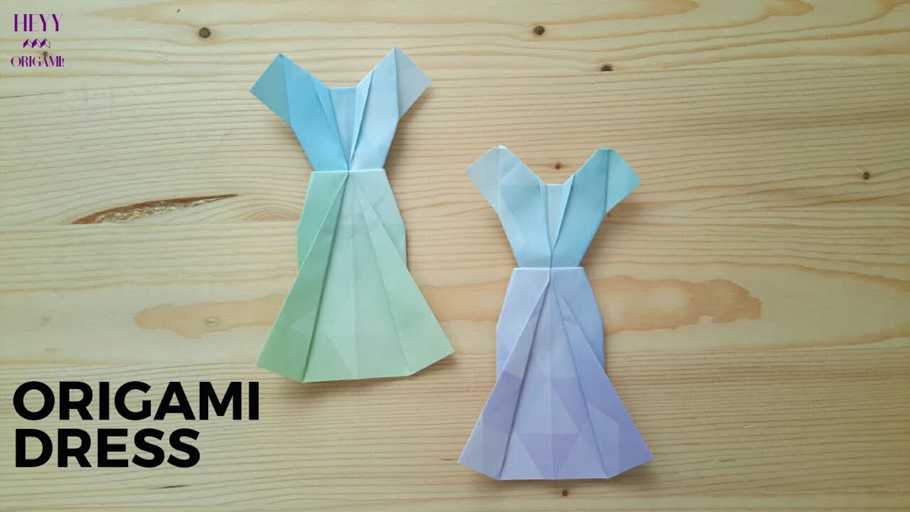 Origami Dress Tutorial - YouTube