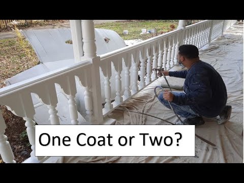 Should I apply one or two coats of paint to my exterior? - YouTube