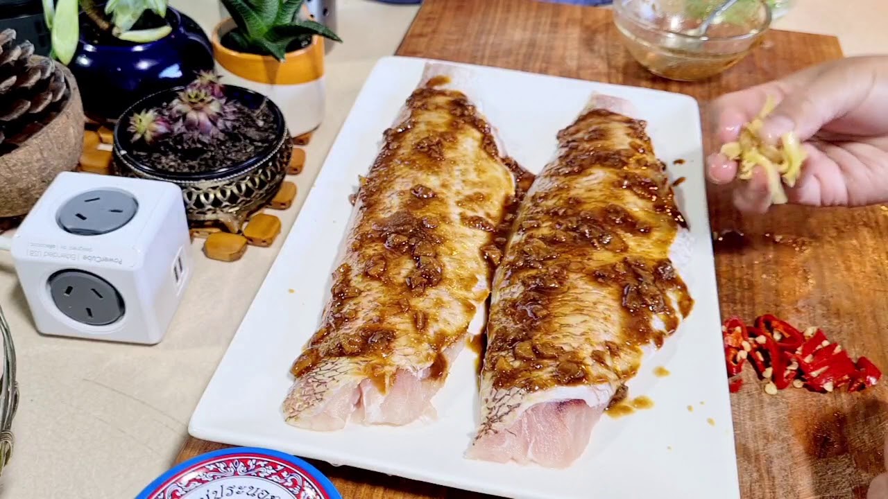 Chinese plum & miso steamed fish. Stim ikan ala Chinese #steamfish # ...