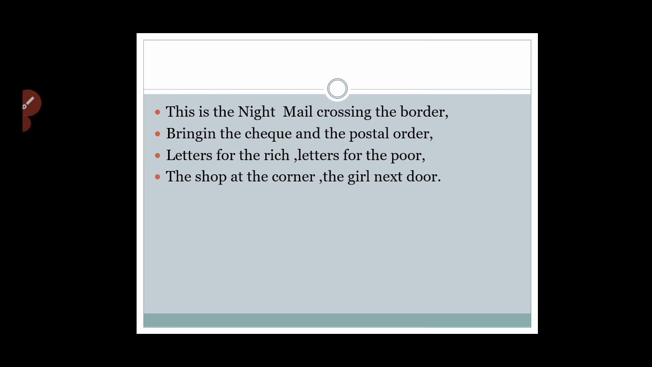 Night Mail text - YouTube