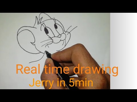How to draw jerry/how draw to jerry easy step by step for kids/how to ...
