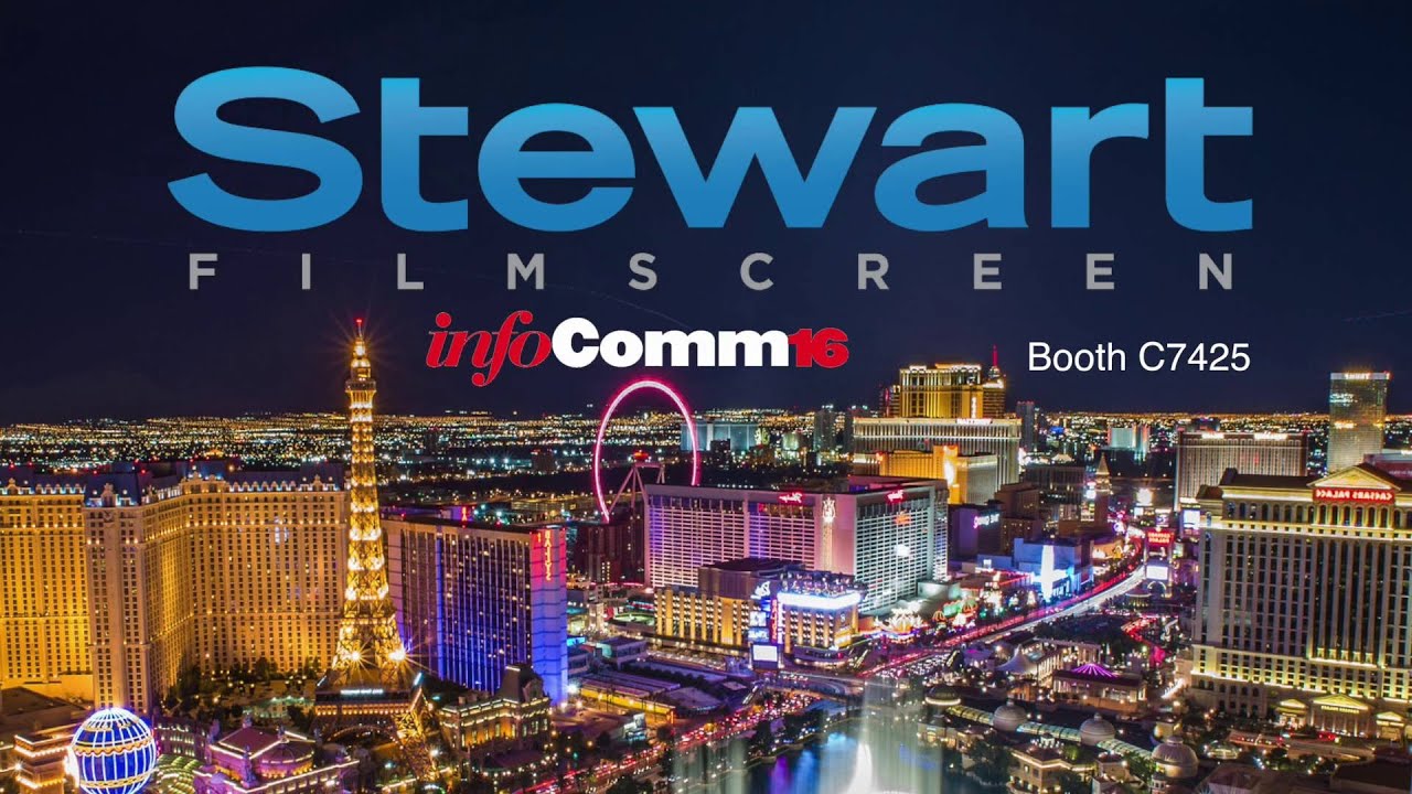 Stewart Filmscreen's Next Generation Projection Screens at InfoComm16 ...