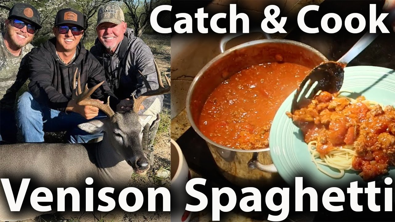 TEXAS Deer HUNTING: CATCH and COOK VENISON Spaghetti - YouTube