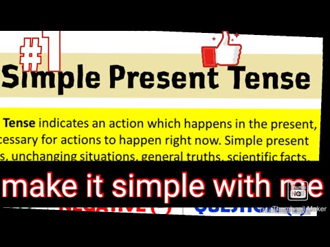 Simple present tense #english grammar #lectures # - YouTube