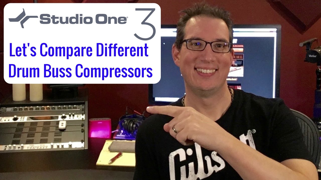Presonus Studio One 3 - Comparing Five Compressor Plugins on Drum Buss ...
