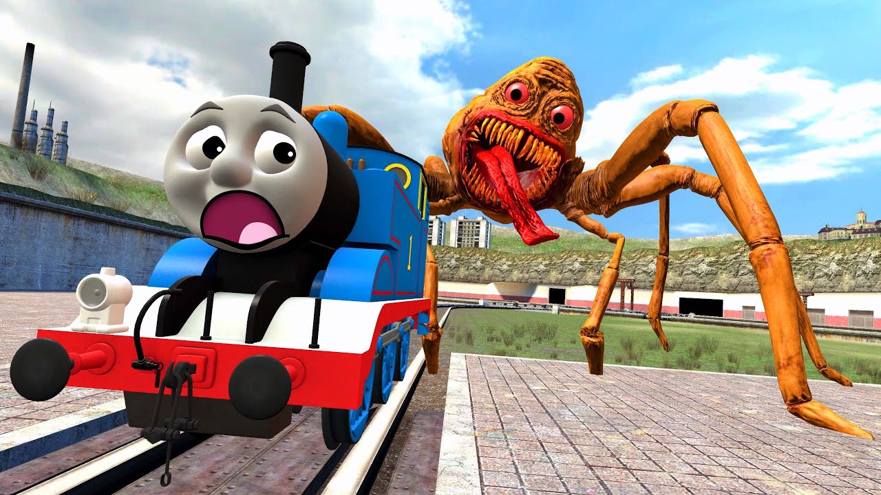 THOMAS TRAIN Evolution Chased By Cursed POO in Garry's Mod! - YouTube