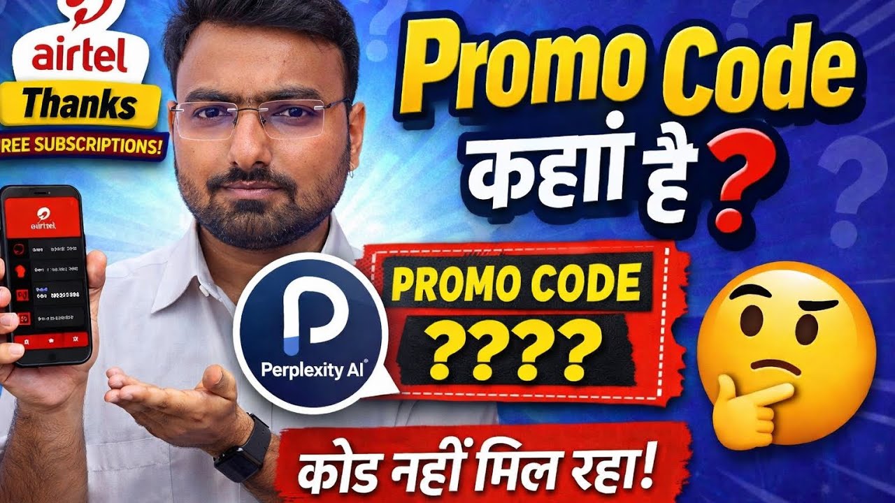 Airtel Free Perplexity AI 😲 | Promo Code कहाँ है? - YouTube