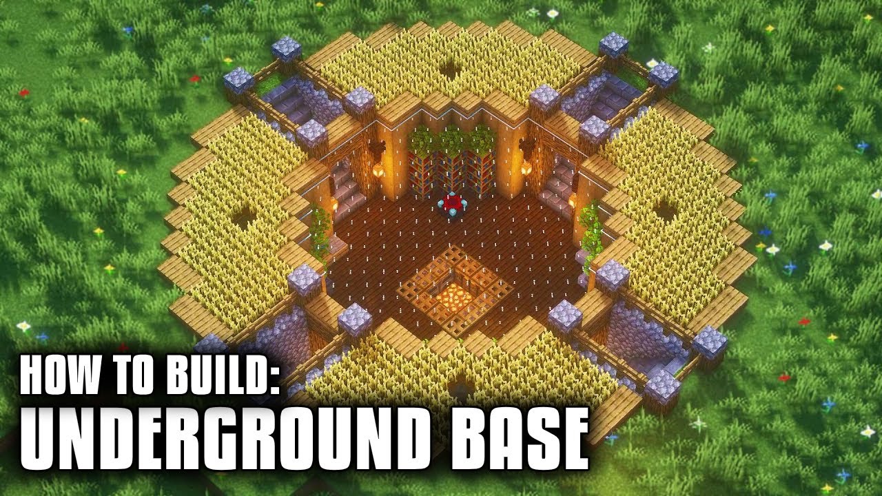 Minecraft: How to Build an Underground Base- Underground Survival Base ...