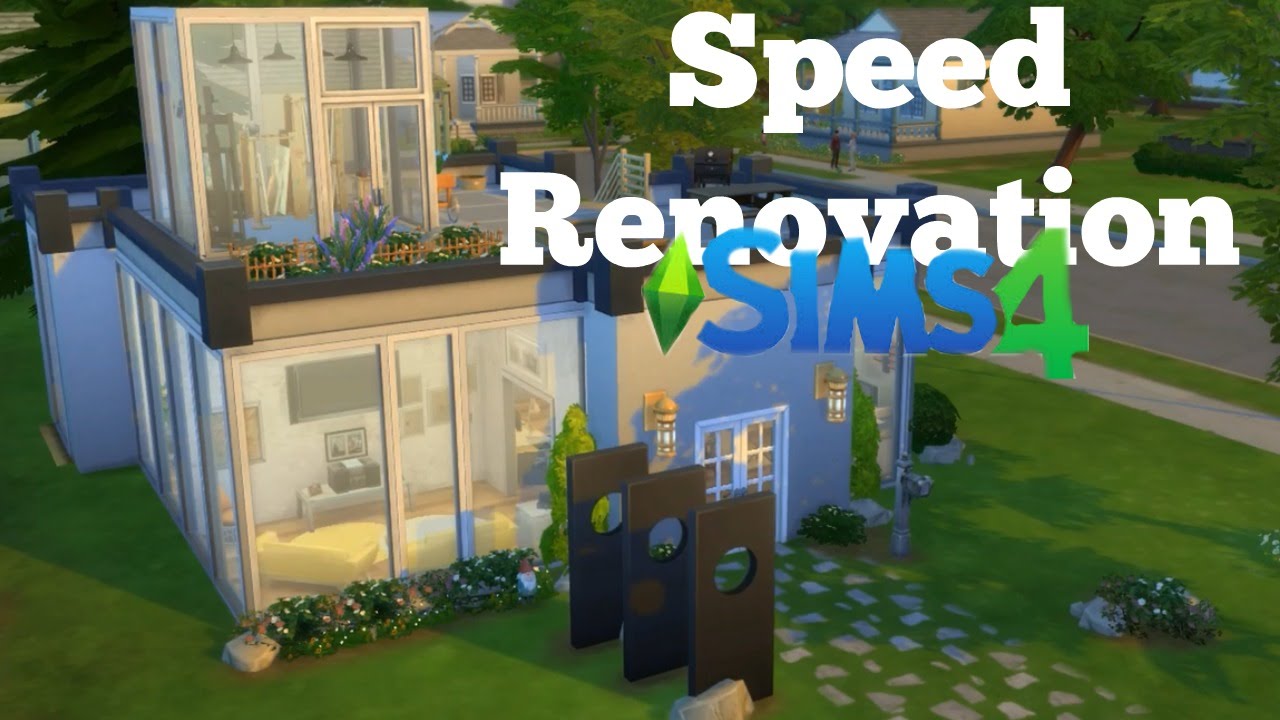 Sims 4 speed renovtaion of the 10 min build challenge - YouTube