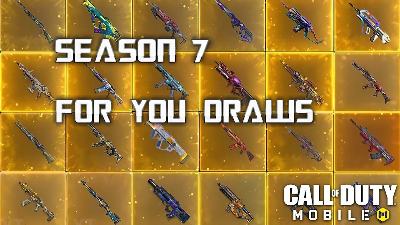 All New Season 7 "FOR YOU" Draws | COD Mobile | CODM - YouTube