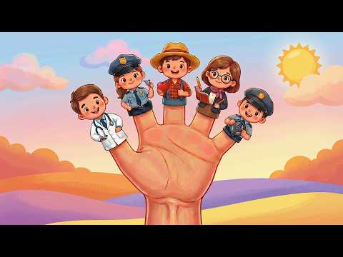 Parmak Adam Şarkısı   Meslekler  Miniş Çocuklar Eğitim Videoları