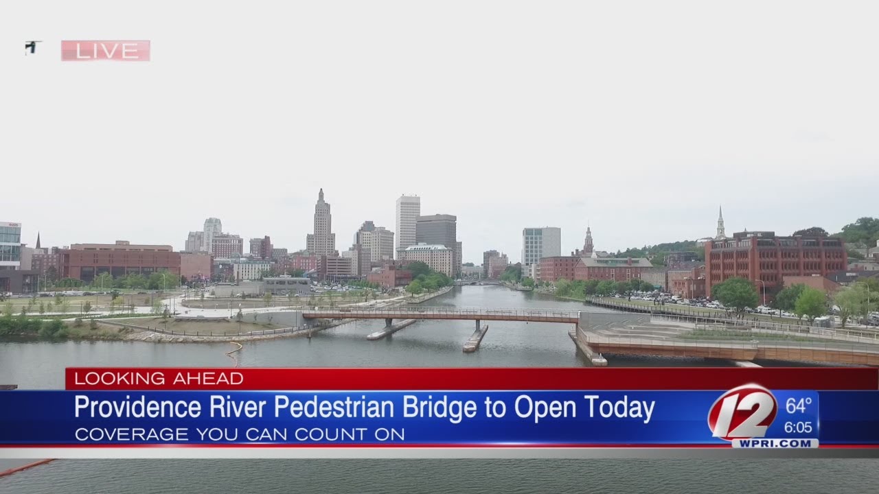 Providence River Pedestrian bridge set to open - YouTube