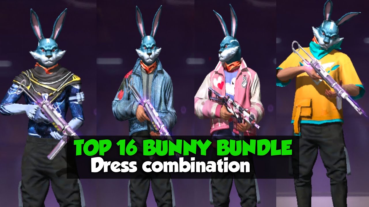 Bunny warrior bundle combination ! Bunny warrior bundle free fire dress ...
