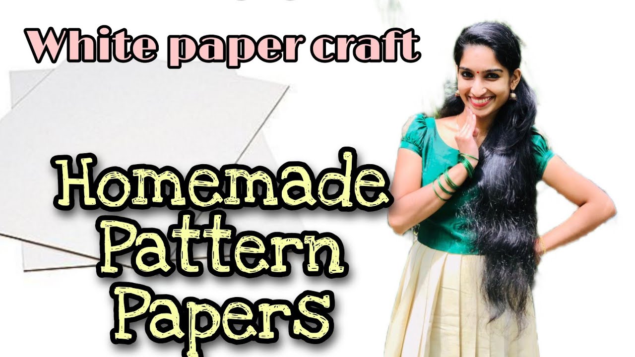 Homemade pattern paper| how to make colorful print papers| DIY| white ...